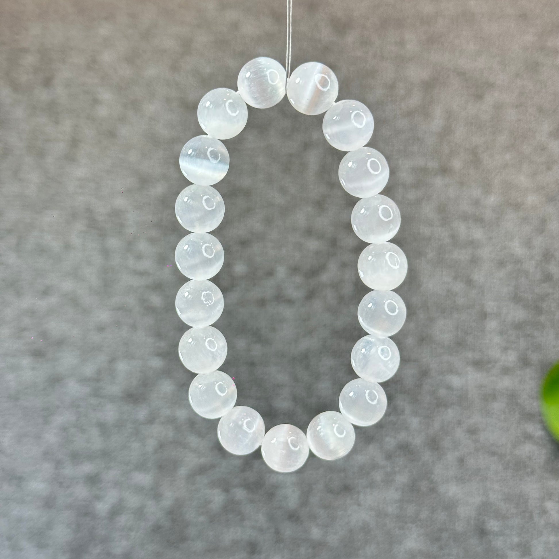 Beautiful and Natural Selenite Bracelet – Mountain Jade